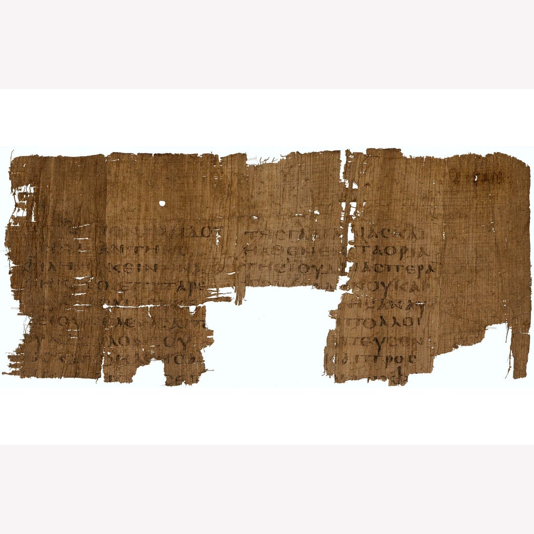 Magdalen Papyrus; Gospel of Saint Matthew; 2nd-3rd Century - Teak Wood ...