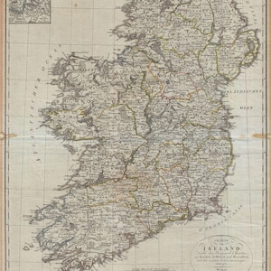 Ireland Stunning Historic Cartography 1804 Jeffreys and | Etsy
