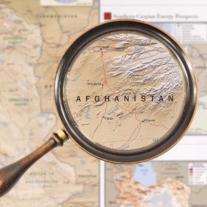 CIA Map of Iran and Country Profile; Central Intelligence Agency Map ...