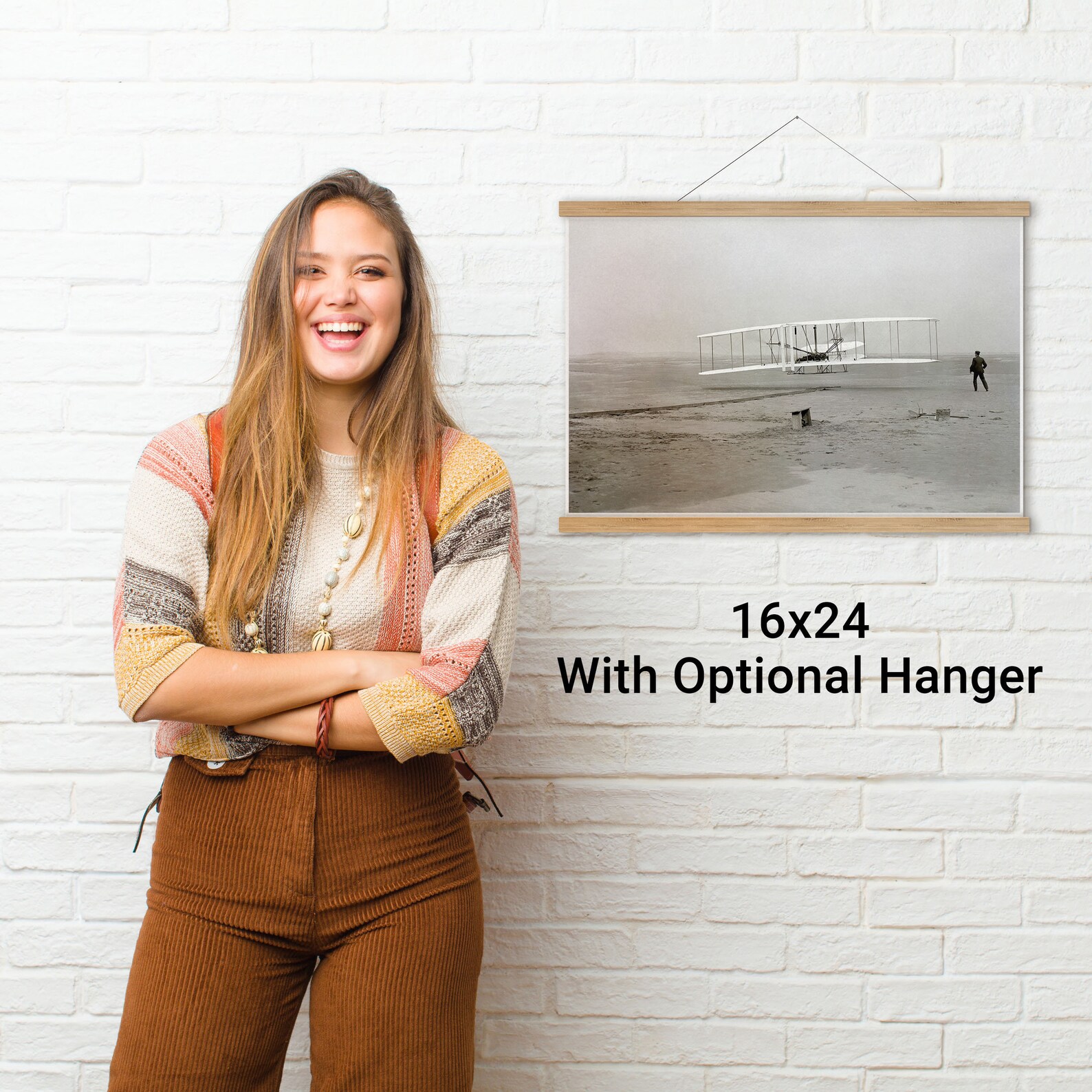 Wright Brothers; First Flight, Kitty Hawk; Custom Printed Photo Poster ...