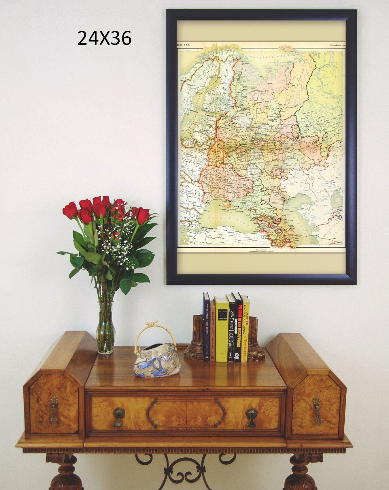 Map of Soviet Union Map of USSR Antique Map 1928 Teak | Etsy