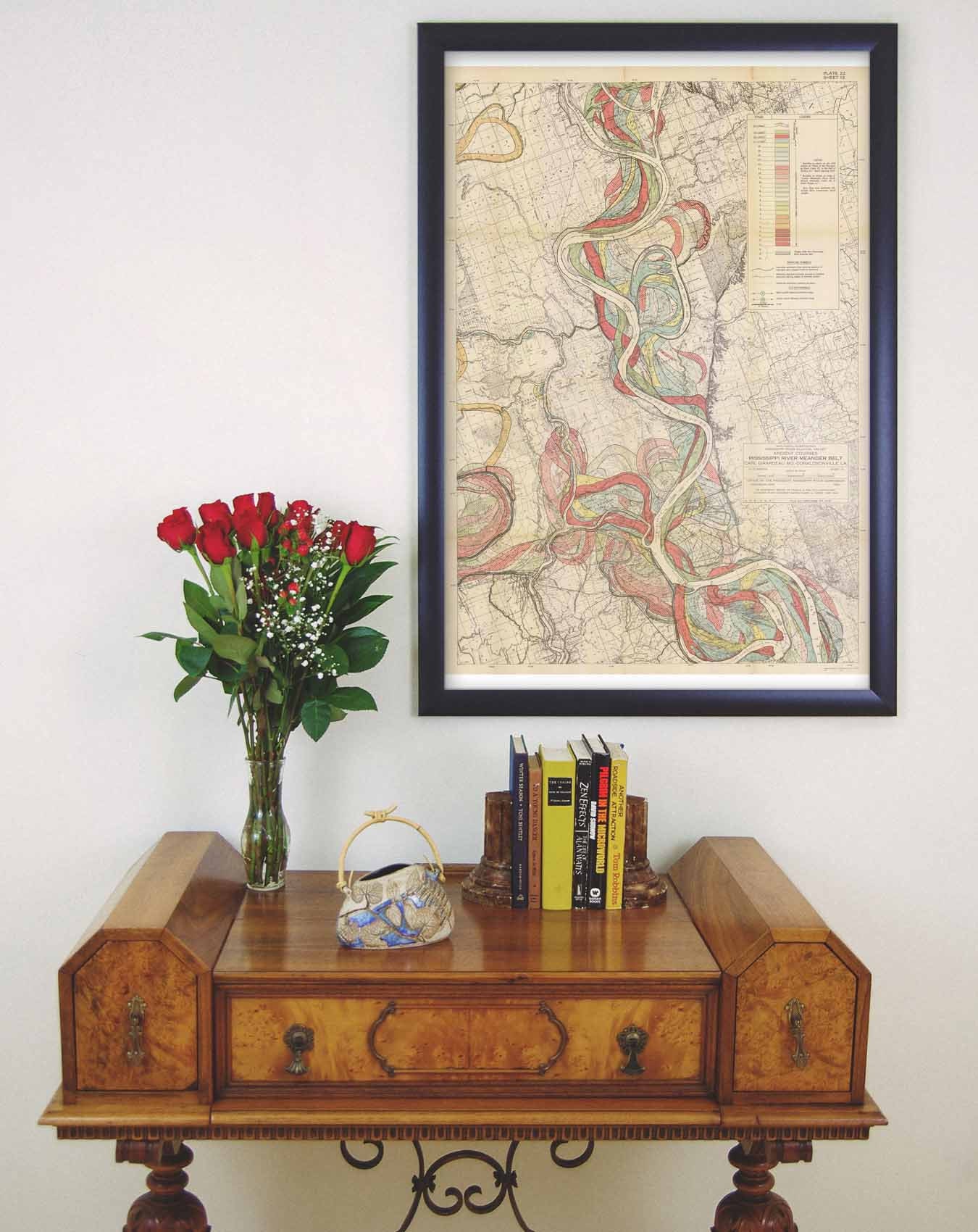 Mississippi River Meander Belt Geological Map by Harold Fisk | Etsy