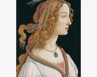 Sandro Botticelli: Portrait of a Young Woman. Fine Art Print/poster ...