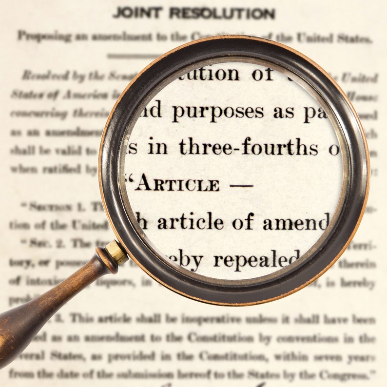 Repeal of 21st Amendment Ending Prohibition 1932 Teak Wood - Etsy