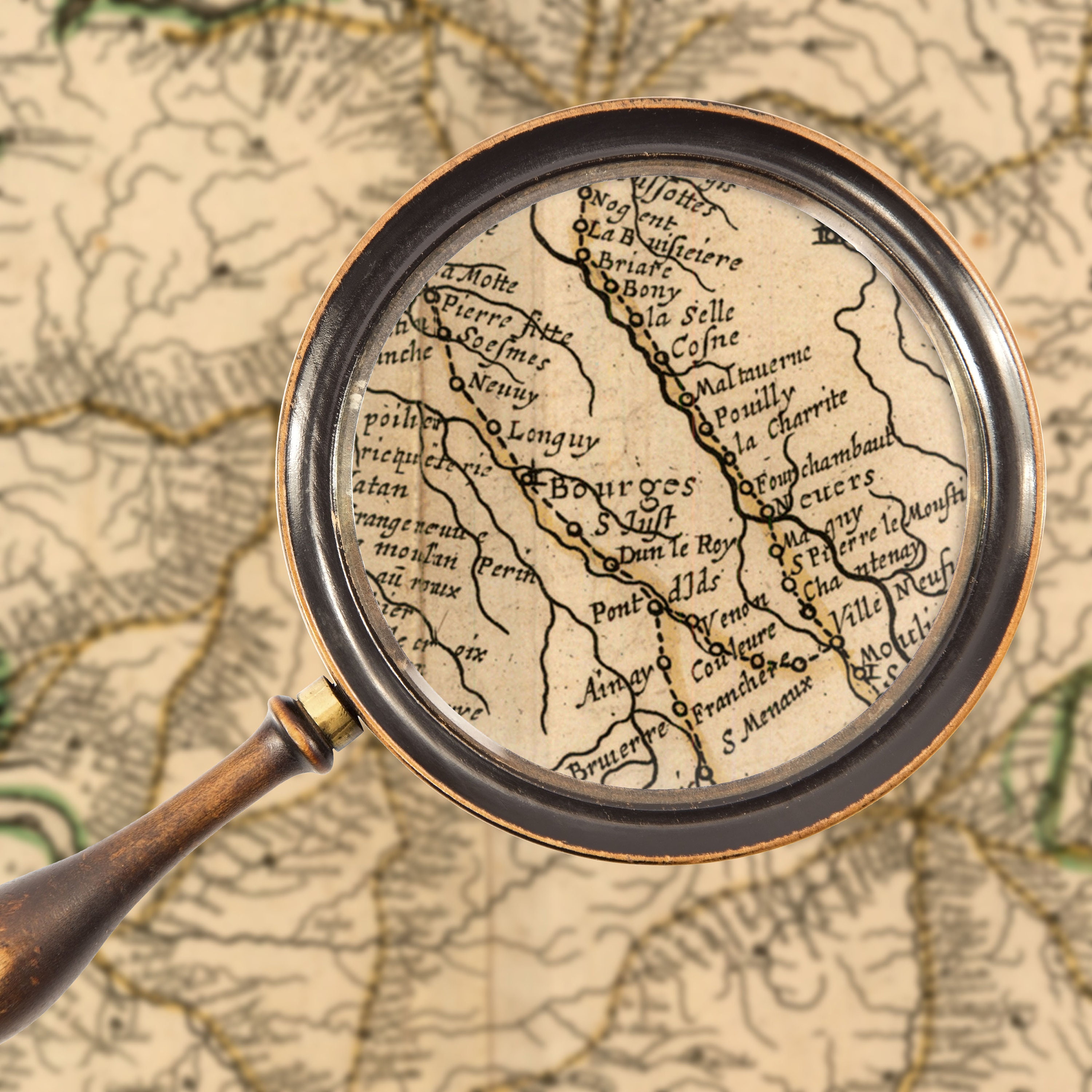 Map of France in 1632 by Sanson Antique Map Custom Printed to | Etsy