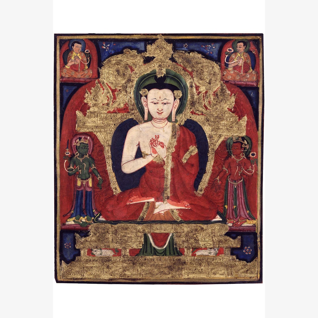 Vairocana Buddha, the Dharma Body of Buddha, 14th Century - Teak Wood ...