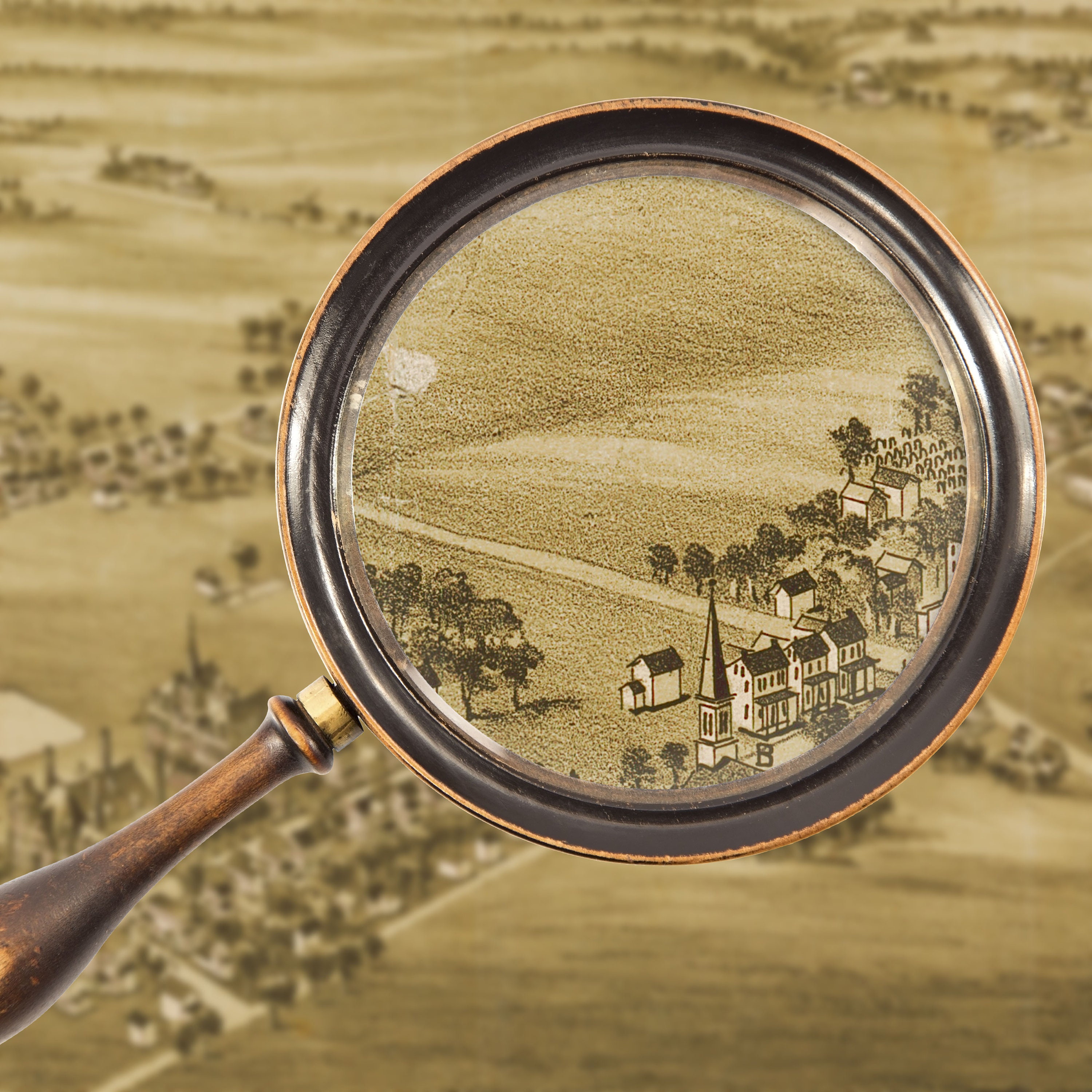 Map of Millersville, Lancaster Co PA; Antique Map; Pictorial Map, 1894 ...