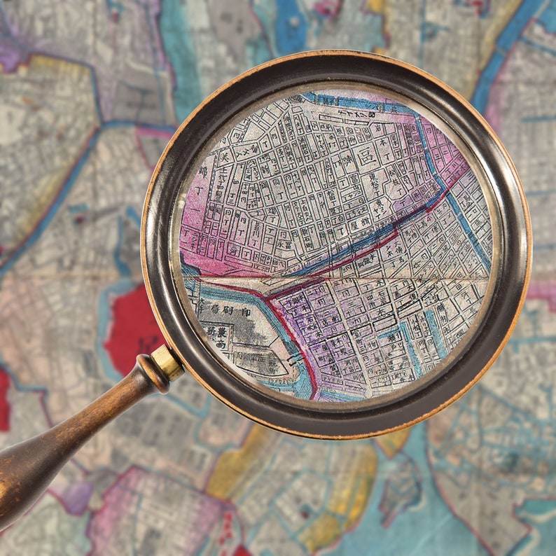 Tokyo Japan Stunning Historic Cartography 1886 Meiji 19 | Etsy