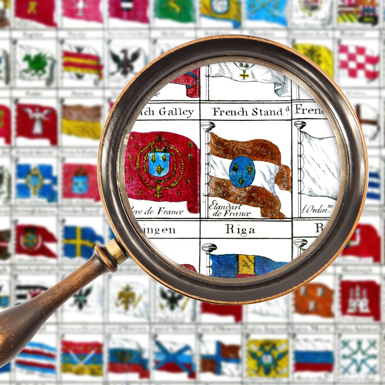 Naval Flags of the World 1783 Teak Wood Magnetic Hanger - Etsy