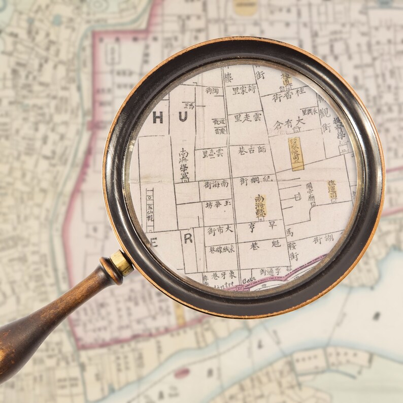 Canton China Antique Map 1860 Fine Quality Restored Print - Etsy