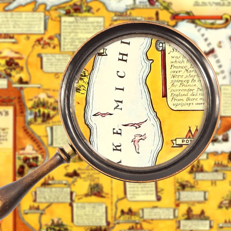 Historical Map of Old Northwest Territory, Pub 1937 - Teak Wood ...