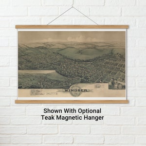 Map of Windber, Pennsylvania 1900; Antique Birdseye Map; Custom Printed ...