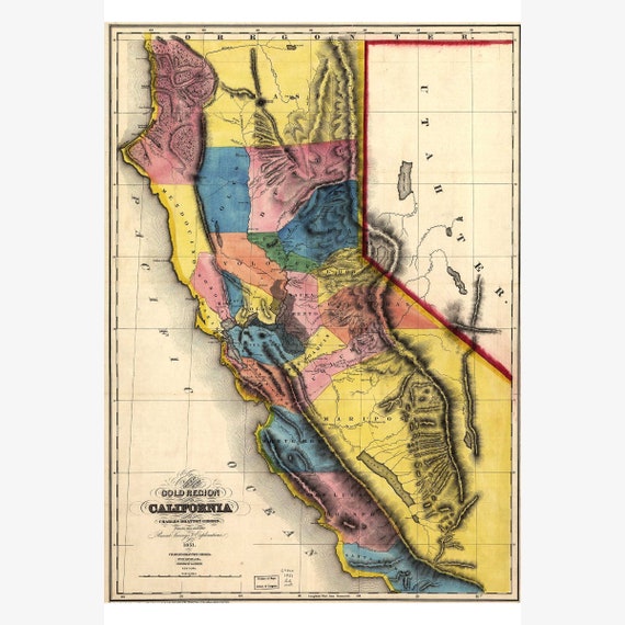 Mapa De Regiones De California