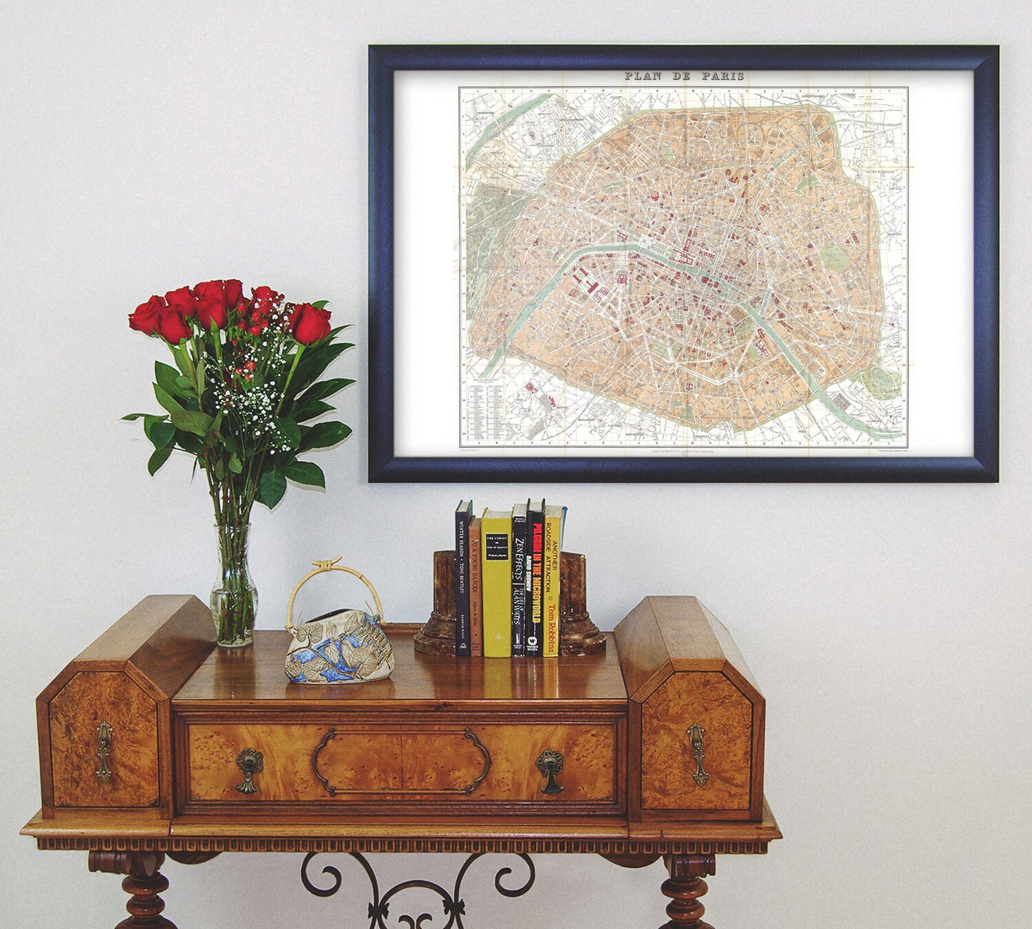 Paris France 1892 Hachette Map Lovely First Quality Antique | Etsy