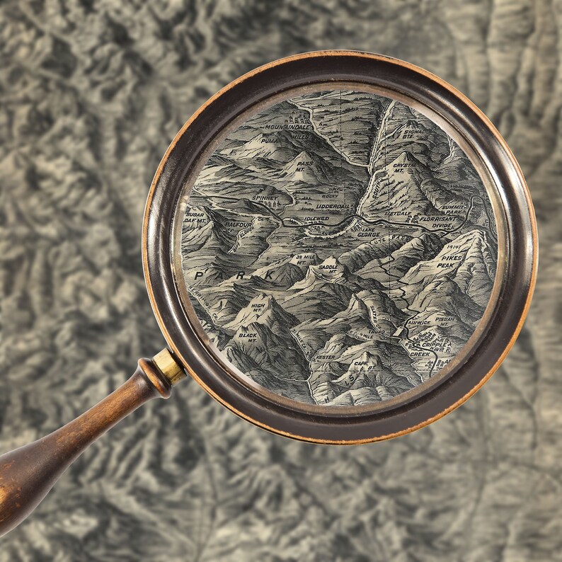 Map of Denver, Colorado and Front Range by Pezolt; 1894; Antique Map ...