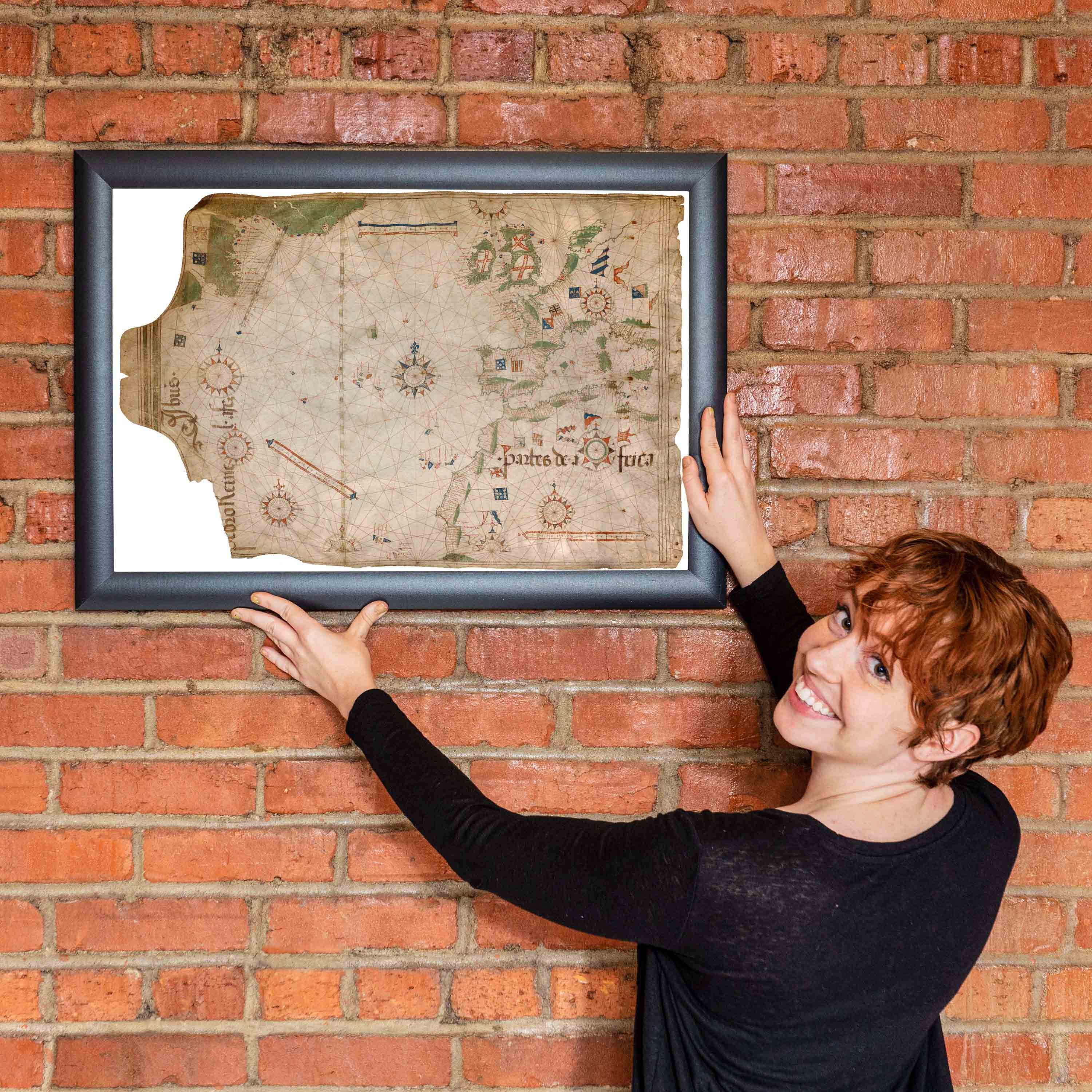 Pedro Reinel Nautical Chart Early Map Based on Astronomical | Etsy