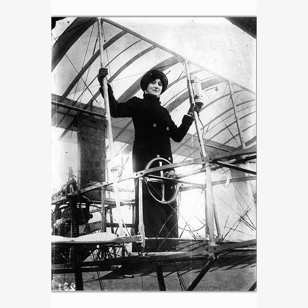 Raymonde De Laroche, World's First Female Pilot; Custom Printed Poster ...