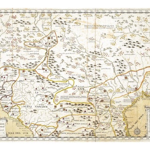 Texas and New Mexico Historical Map Francisco Barreiro 1727 | Etsy