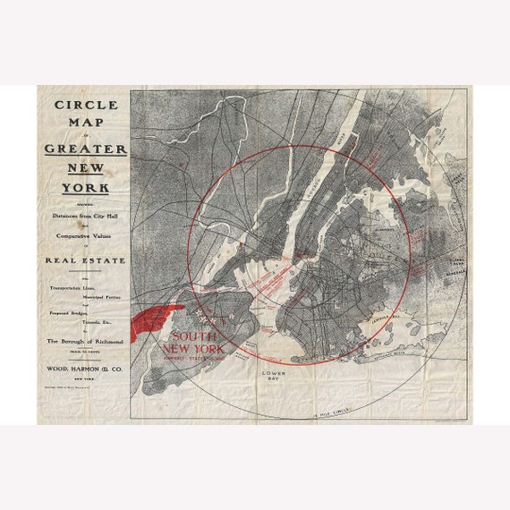 Mapa Del Bronx Y Staten Island