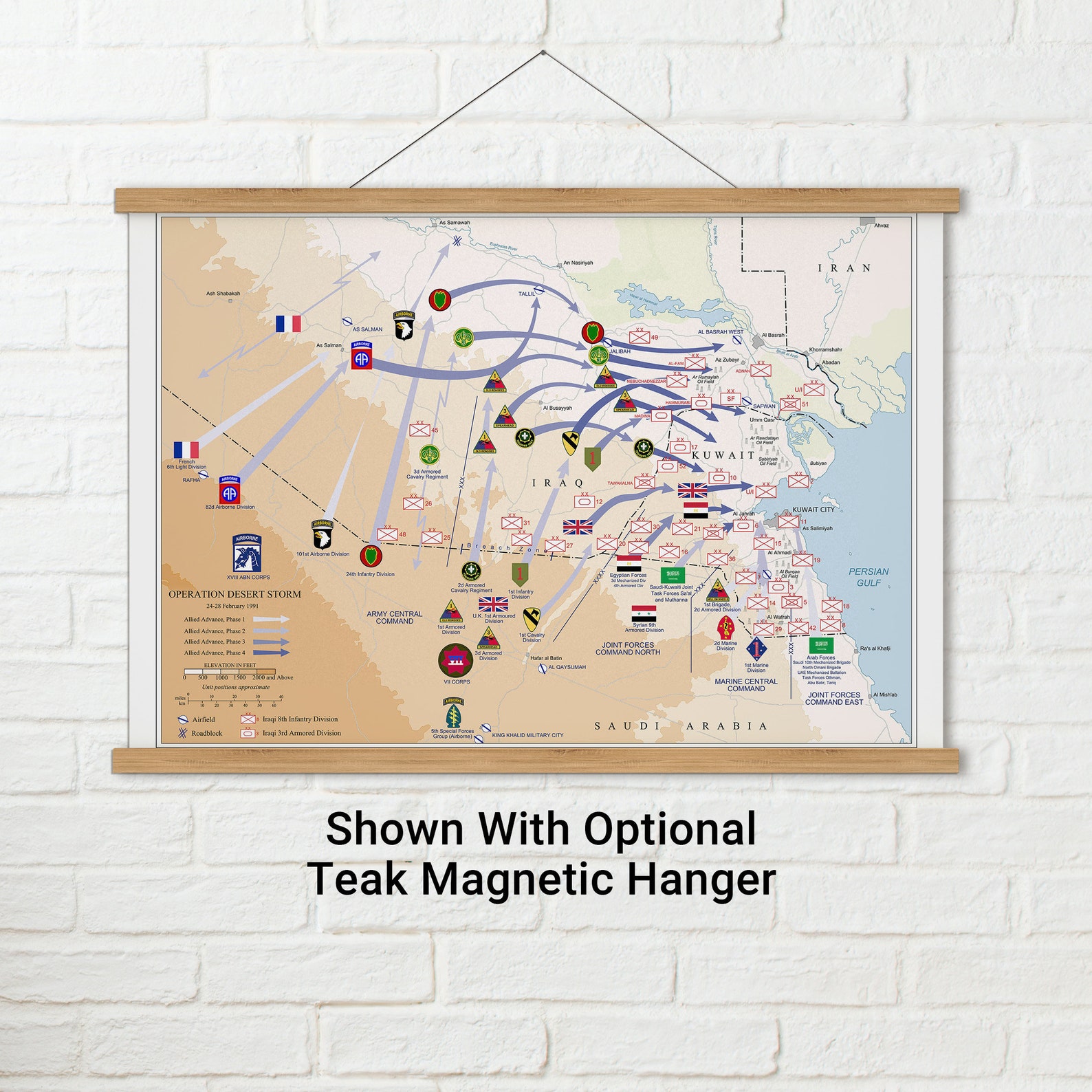 Operation Desert Storm Troop Movements Feb 24-28 1991 US Defense ...