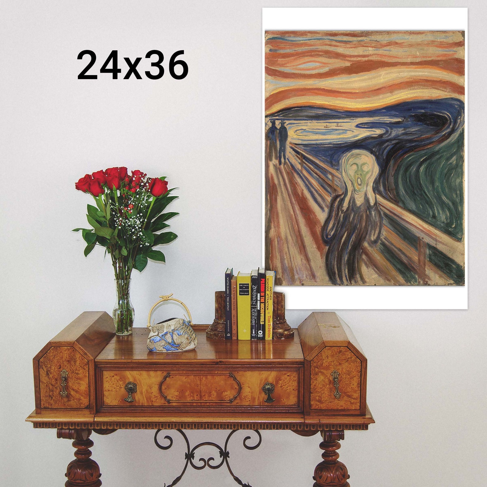 Edvard Munch the Scream Fine Art Custom Giclee Print Teak - Etsy