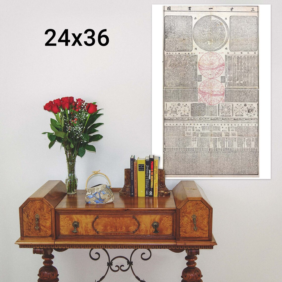 Chinese Star Chart 1722 Antique Map Custom Printed to Order - Etsy