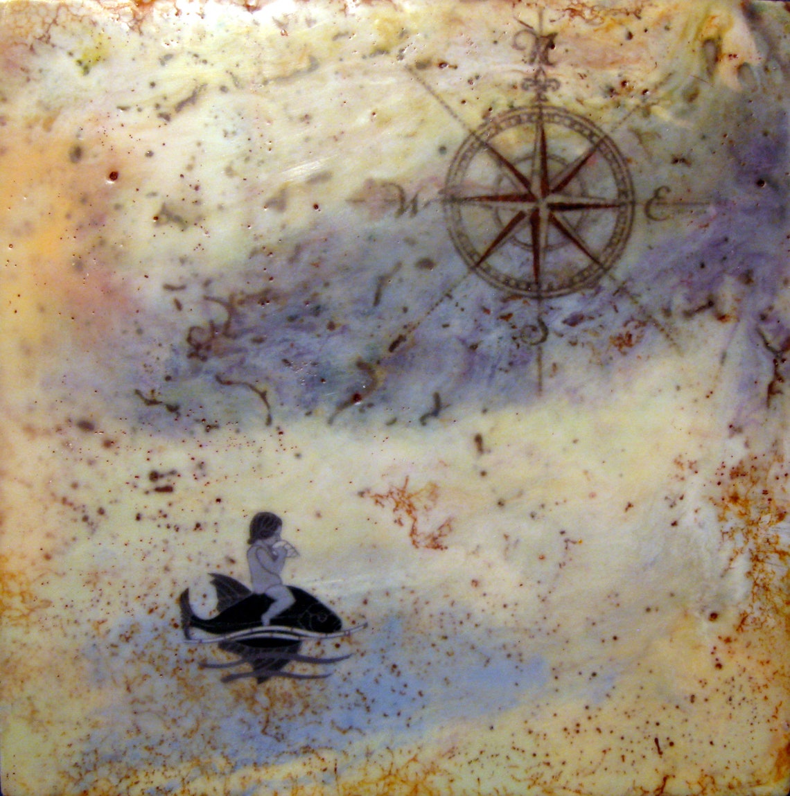 Original Encaustic Painting by Danielle M. Le Bris©2015. Great - Etsy