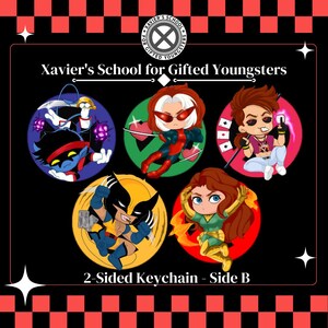 X-men 2 Sided Acrylic Charms - Etsy