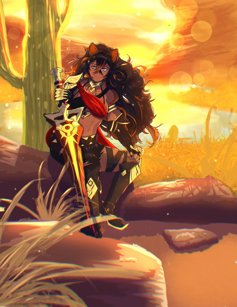 Dehya Genshin Impact Art Print - Etsy