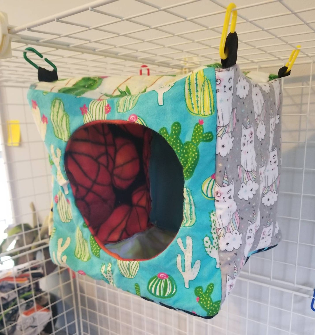 Mismatched Rat Cube Hammock UGLY DUCKLING Random rat Bed, Rat Cage Set ...