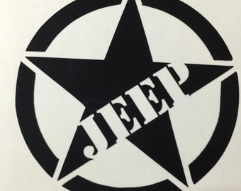 Jeep star decal | Etsy