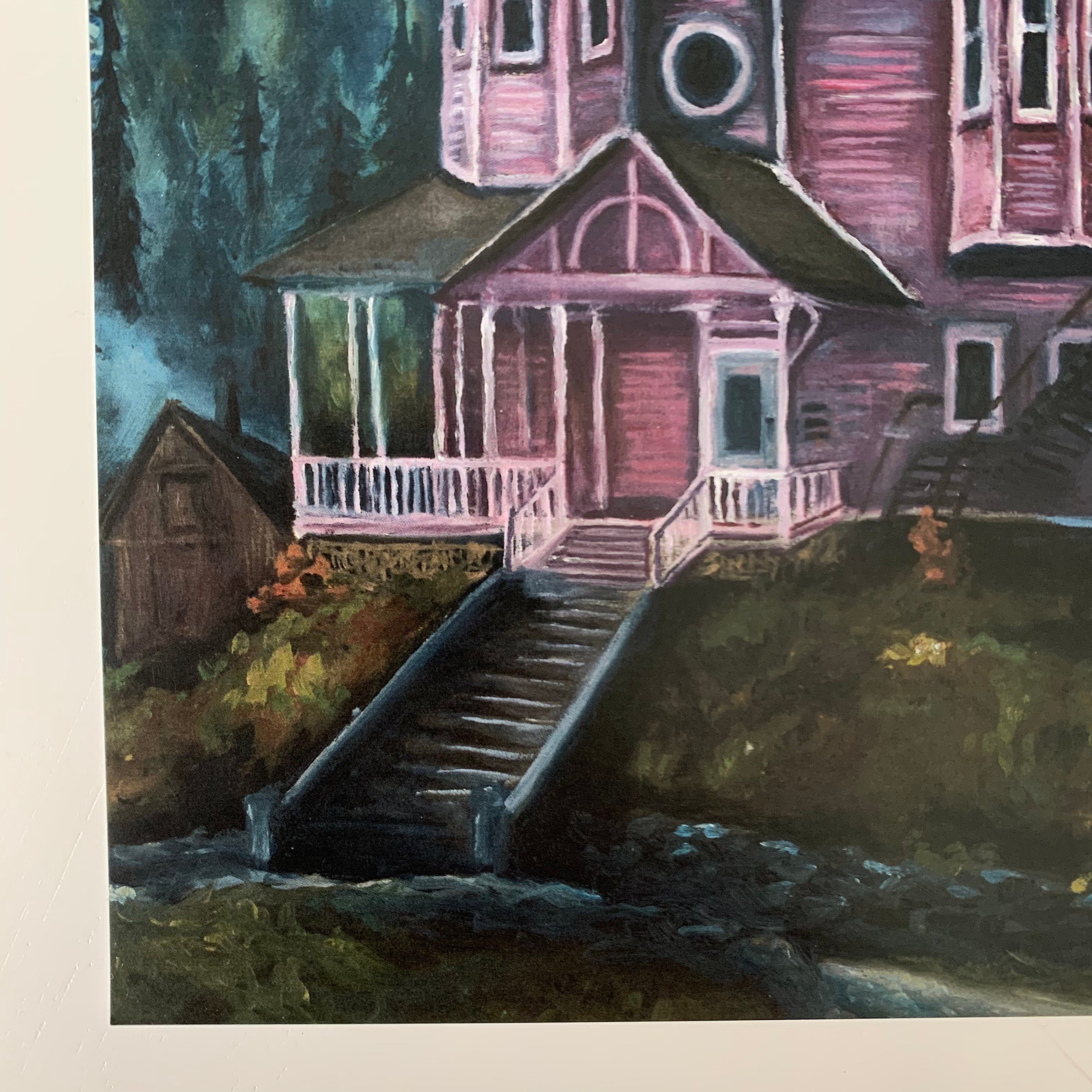 8”x8” Pink Palace. Print of Original Oil Painting. *new Size Option* - Etsy