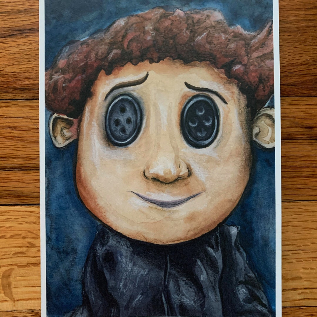 Wybie Button Eyes. Print of Original Artwork. - Etsy
