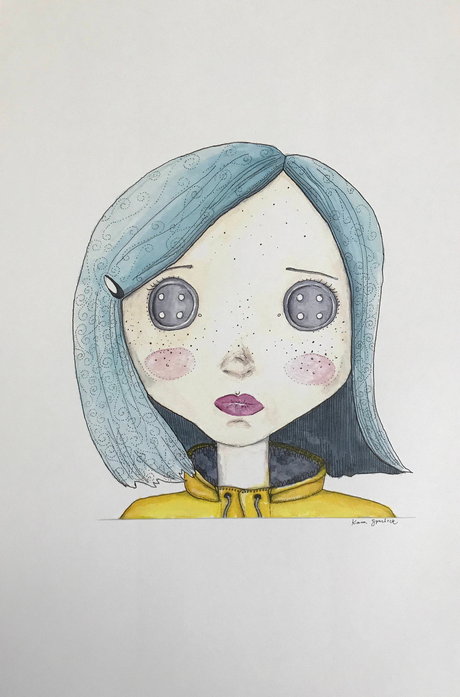 Coraline Painting. Print of Original Work. Print Acrylic | Etsy