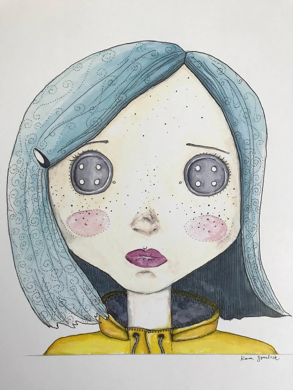Coraline Painting. Print of Original Work. Print Acrylic - Etsy