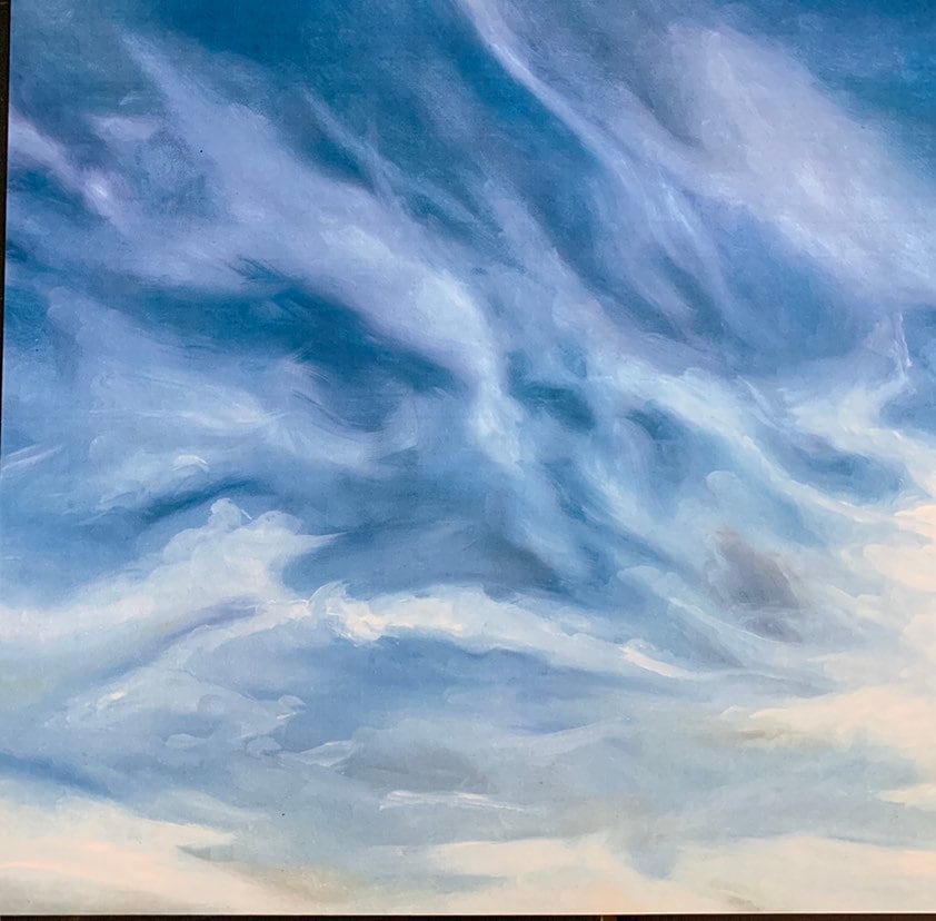 Cirrus Clouds. Print of Original Oil Painting. - Etsy UK