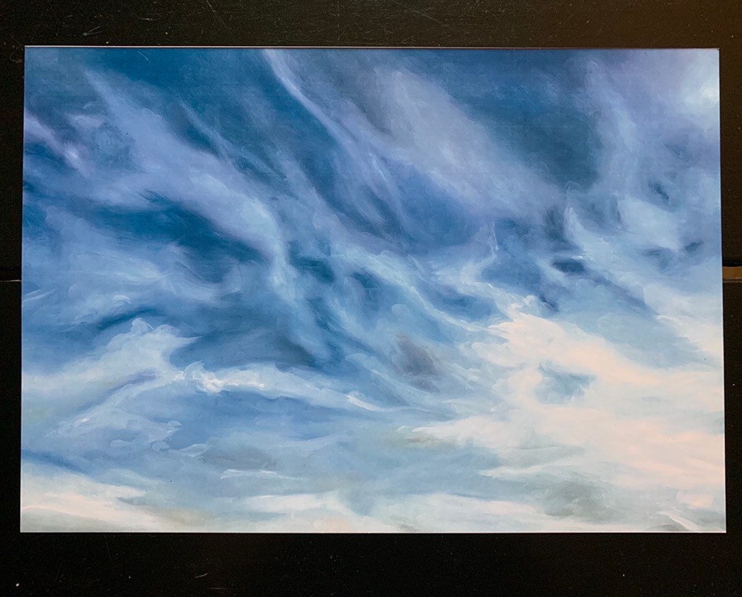 Cirrus Clouds. Print of Original Oil Painting. - Etsy