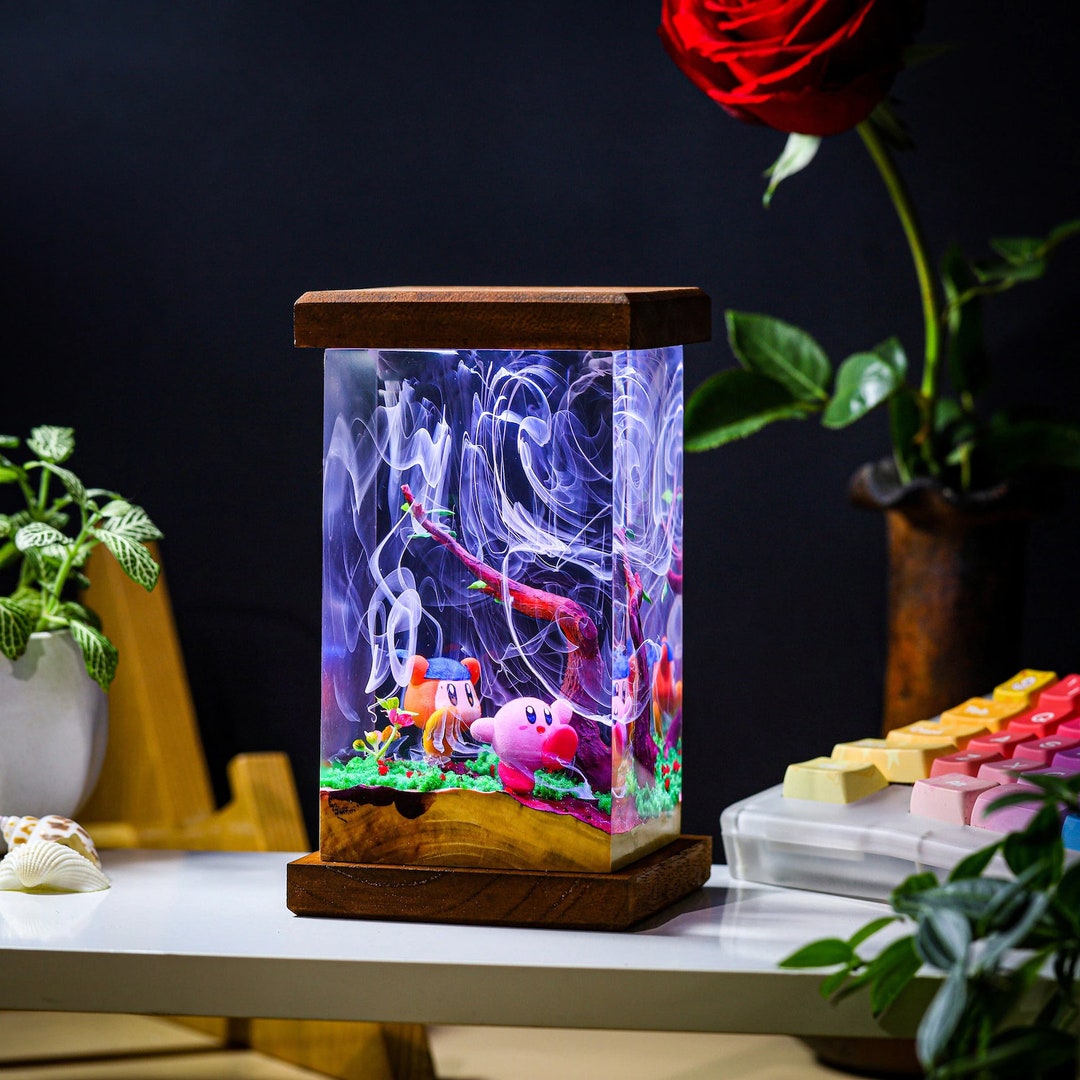 Pokemon Kirby Personalized Table Lamp, Multicolor Kirby Night Light ...