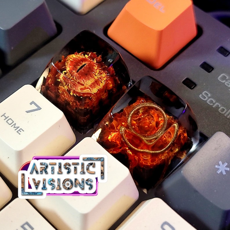 Eye Sauron the Lord of the Rings Keycap , Artisan Keycap , Custom ...