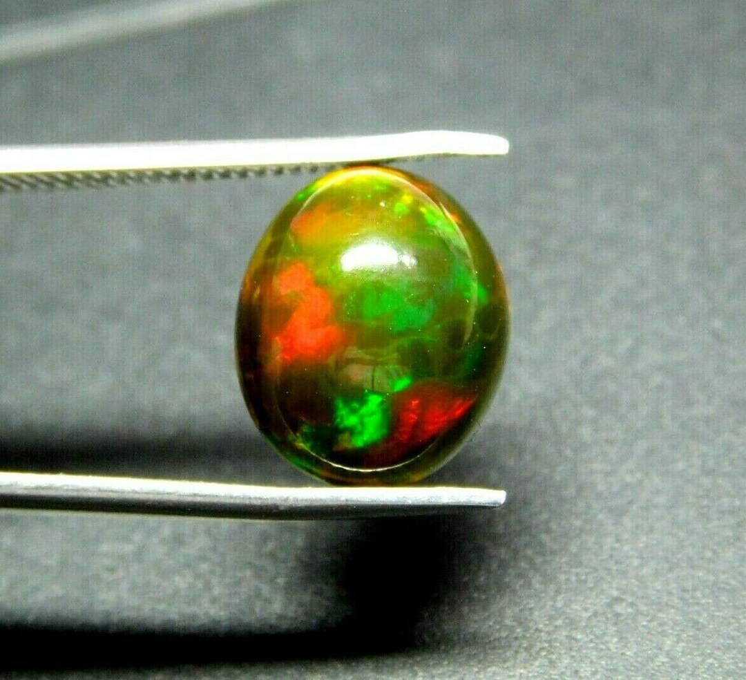 Natural Black Opal | Top Quality Black Opal | 6x8 MM Black Opal ...