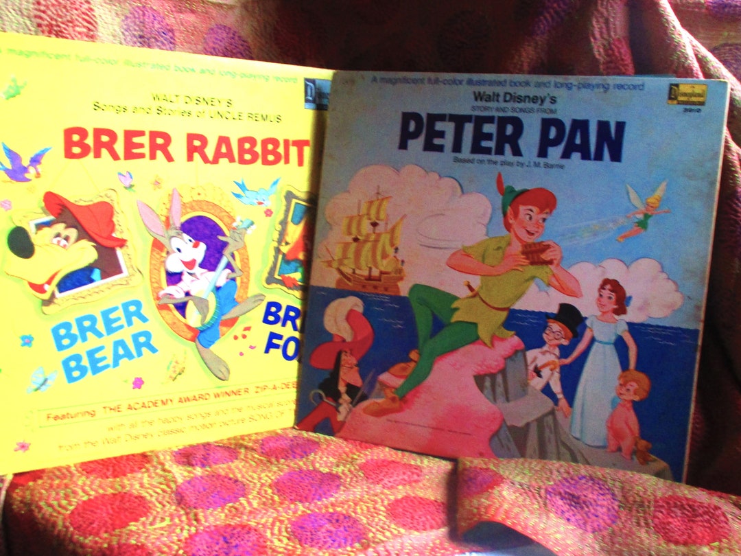 2 Walt Disney Lps Peter Pan/brer Rabbit Vinyl 1969/1970 - Etsy