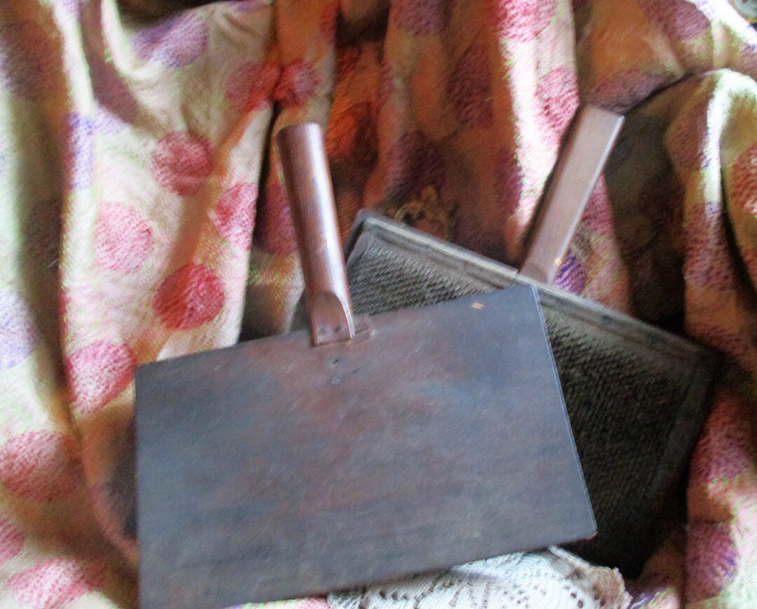 Antique Wool Carding Combs, Circa 1900, Large Size, Primitive, Well ...