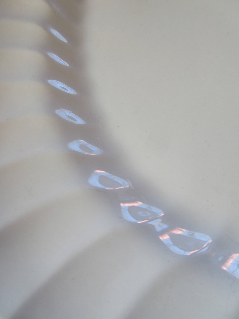 Antique All White Ironstone Platter Rippled Edge 1800s Oval | Etsy