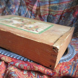 Set of Wooden Building Blocks, Original Wooden Box, 1920's, Well Loved ...