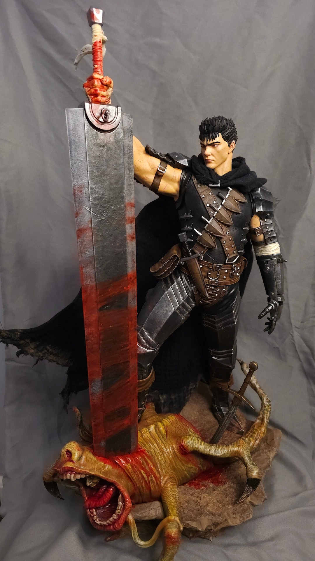 Guts From Berserk, Hand Painted Statue. Large 19.5 Inch Tall Figure ...