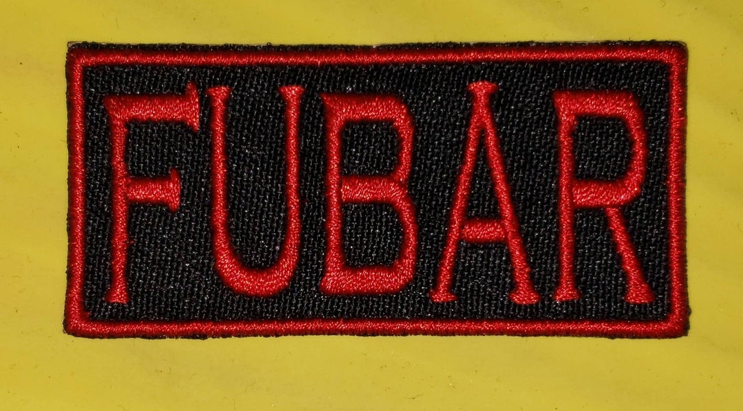 Fubar patch motorcycle patch biker vest patch embroidered - Etsy.de