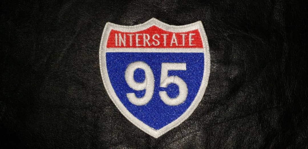 Interstate Sign Patch, Interstate 95 Patch, Motorcycle Patch, Biker ...