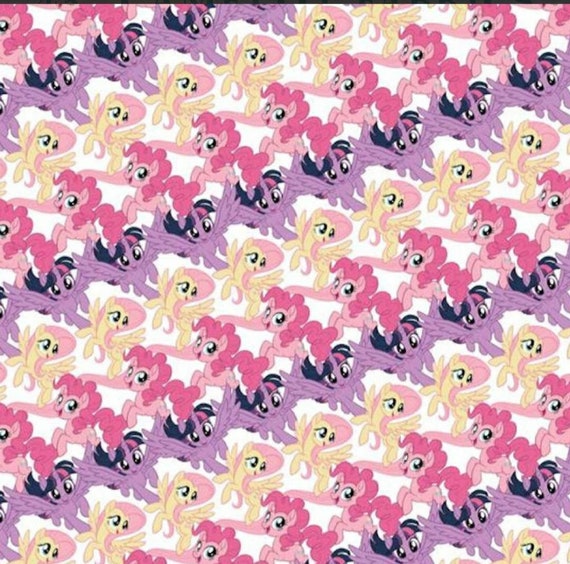 My Little Pony Fabric My Little Pony Stripes Fabric Camelot | Etsy