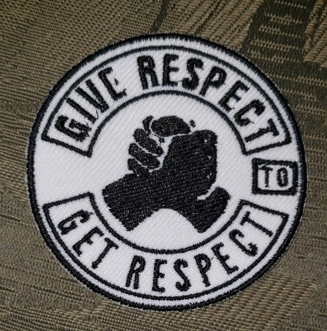 Give Respect to Get Respect Patch, Motorcycle Patch, Biker Vest Patch ...