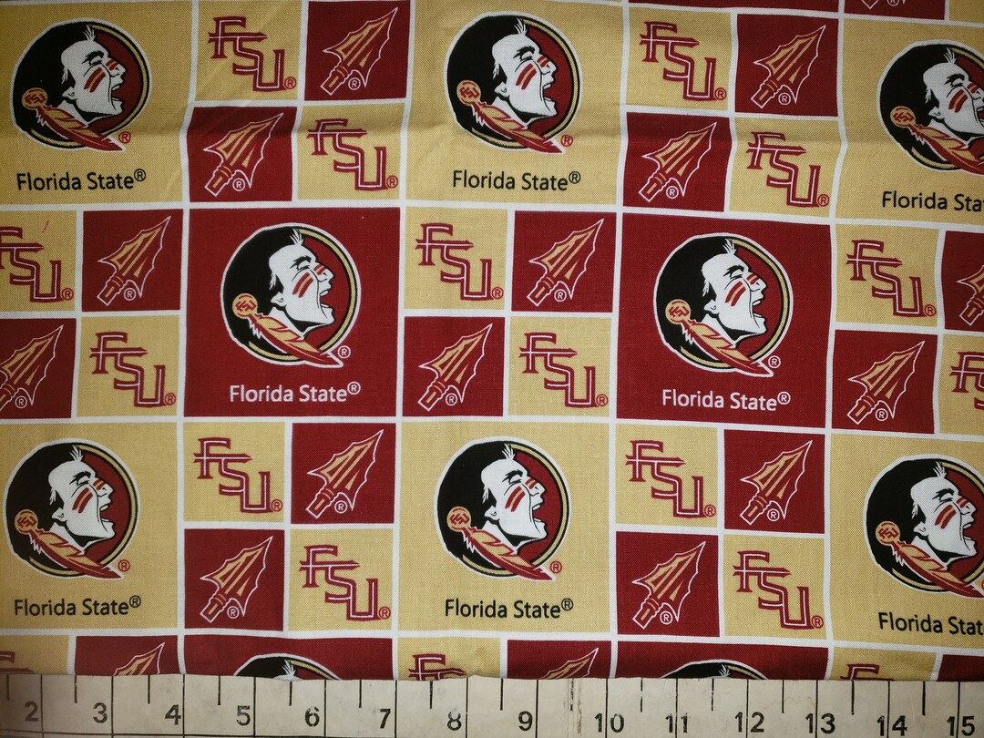 Florida State University College Fabric, Cotton Quilting Fabric - Etsy